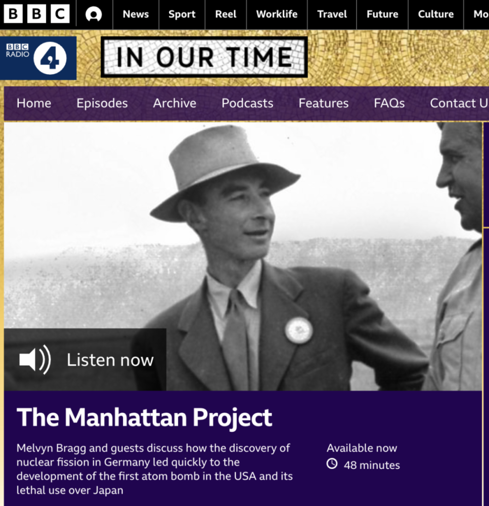 In Our Time: The Manhattan Project - Nuclear Museum